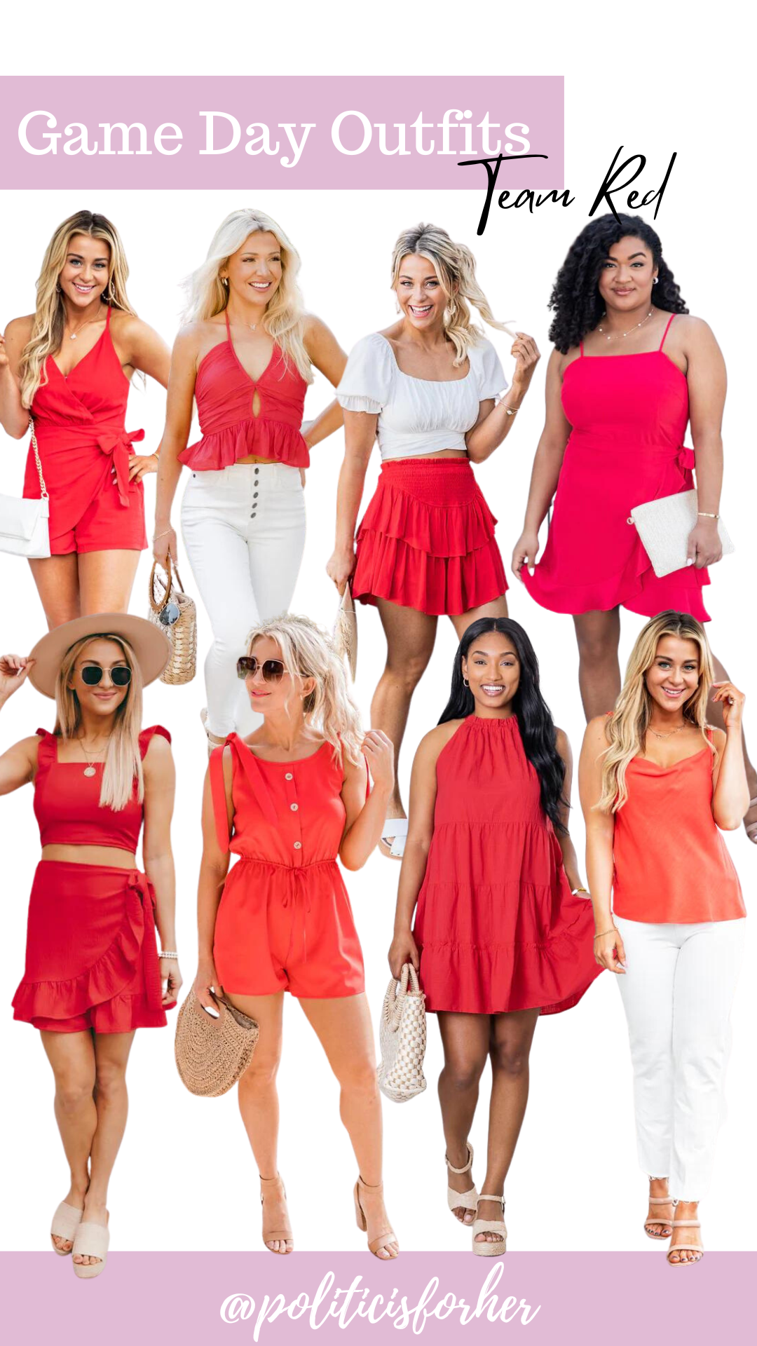 Gameday Outfit Ideas by School Color! - Politics For Her Blog